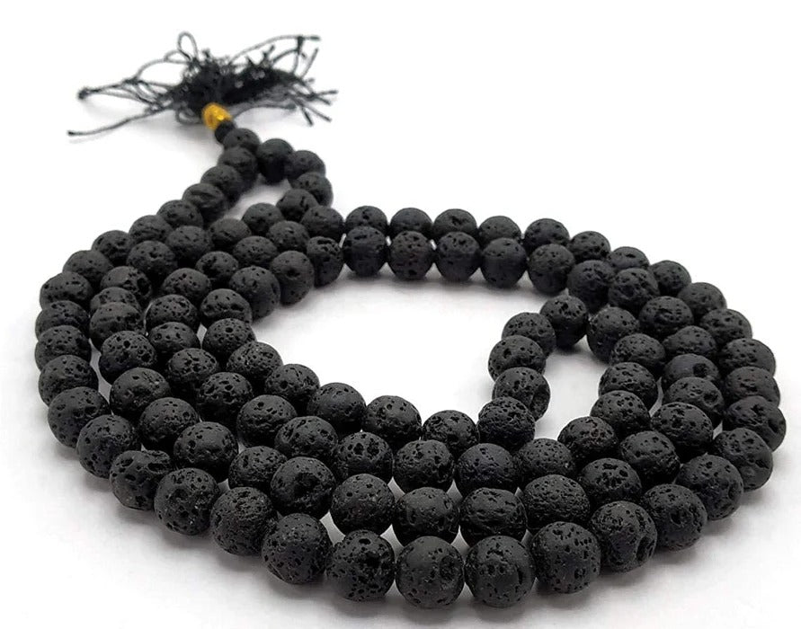 Lava Mala With Certificate 6mm Beads Japa Mala – Parth Vastu Store